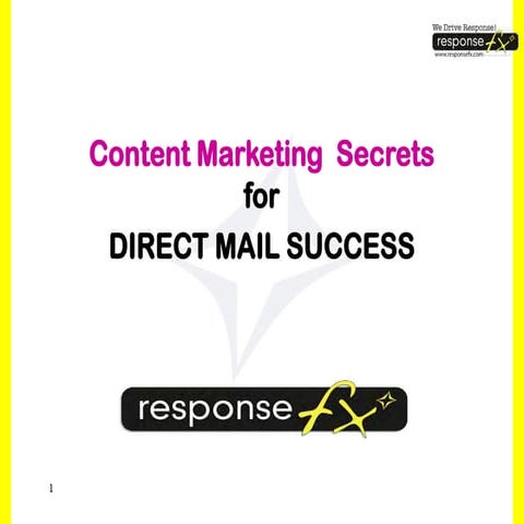 Content Boosts Direct Mail Success | PPT