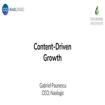 Content driven growth | PPT