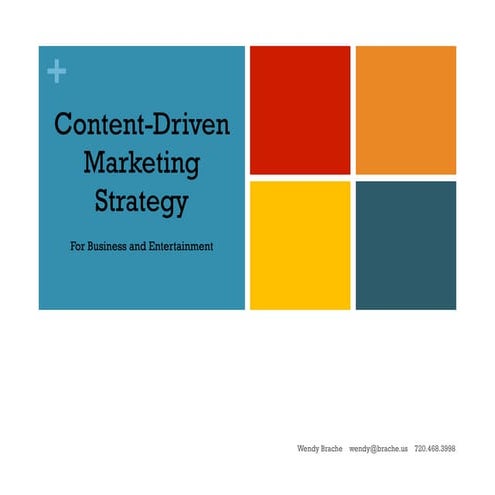 Content Driven Marketing Strategy | PDF