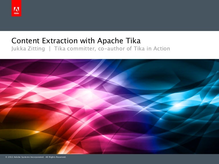 Content extraction with apache tika Content extraction with apache tika