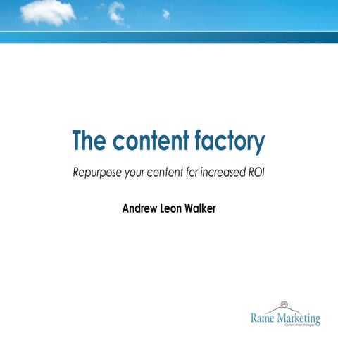 Content factory | PPT