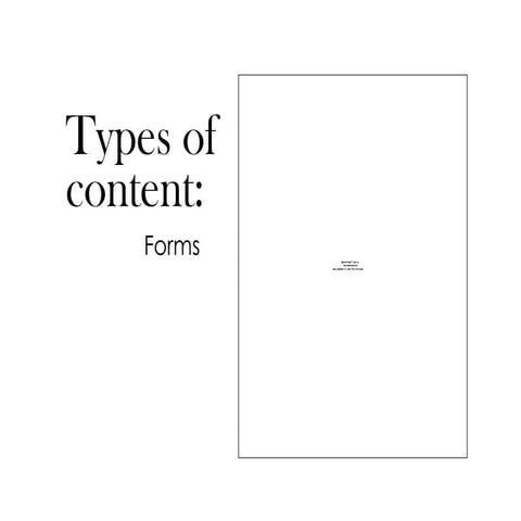 Content forms | PPT