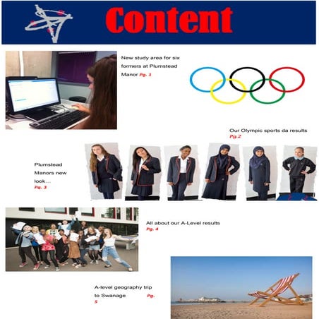 Content for school magazine | DOC | Secondary Education | Education