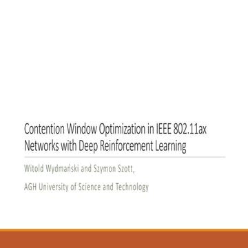 Rlinwifi Contention Window Optimization In Ieee 80211ax Networks With