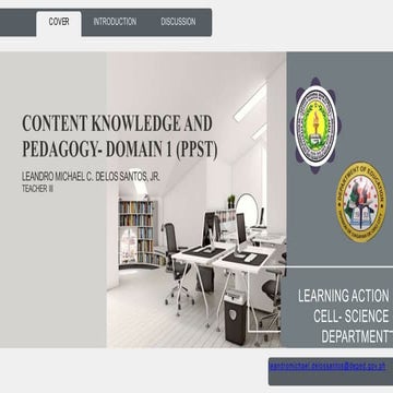 CONTENT KNOWLEDGE AND PEDAGOGY FOR LEARNING ACTION CELL SESSIONS.pptx | Education