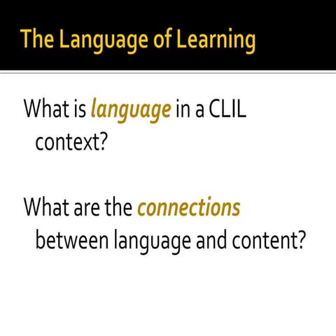 Content Language Integrated Learning | PDF