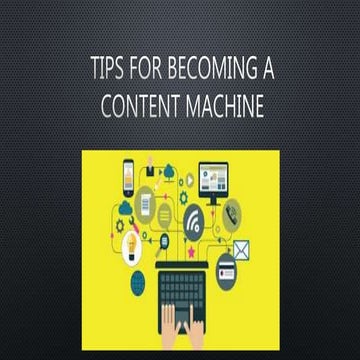 Content machine | PPTX