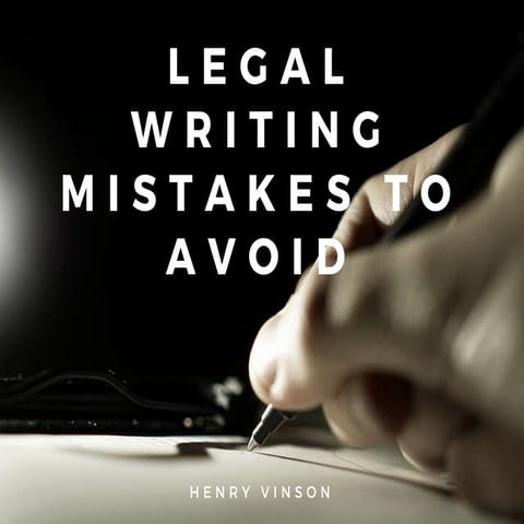 Legal Writing Mistakes to Avoid | PDF