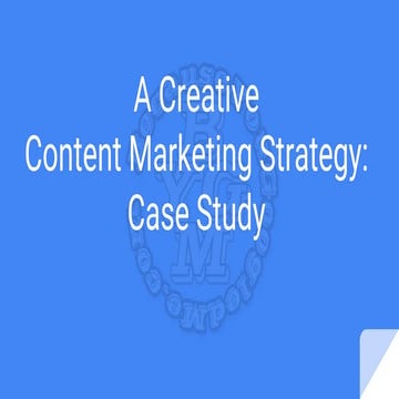 QUICK CONTENT MARKETING STORY | PPTX