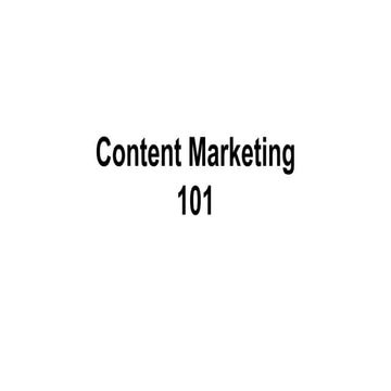 Content Marketing 101 | PDF