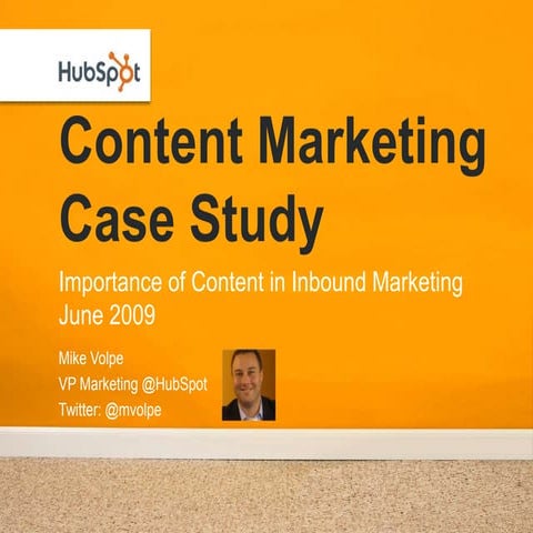 Content Marketing Case Study | PPTX