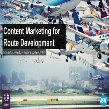 Content marketing for aviation route development | PPT