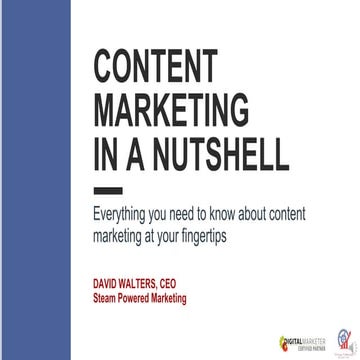 Content marketing in a nutshell | PPTX