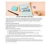 Content marketing strategy | PDF