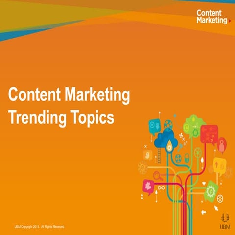 Content Marketing Trending Topics in Tech | PPT