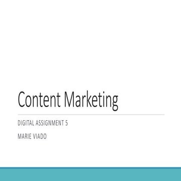 Content Marketing | PPT