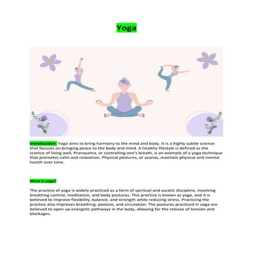 Content of Yoga.docx