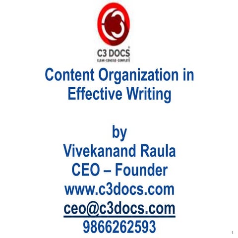 Content organization | PPTX