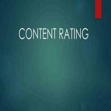 Content rating | PPTX