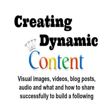 Creating Dynamic Content FDMA 2014 | PPT