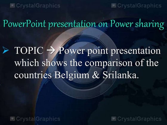 Power sharing CLASS 10 | PPT