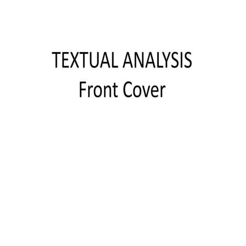 Magazine Cover Analysis | PPTX