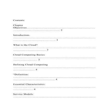 Contents Chapter Objectives................................docx