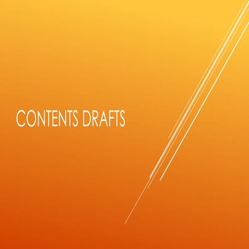 Contents drafts | PPT