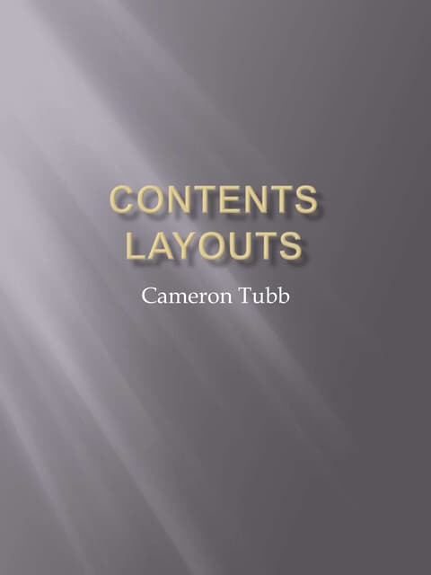 Double page layouts | PPT
