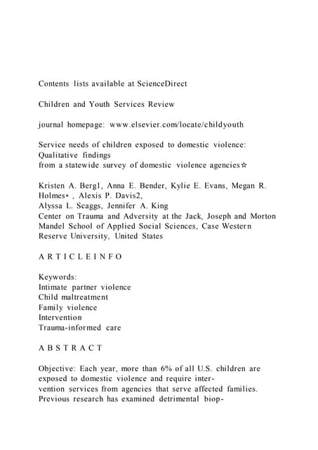 Internalising and Externalizing Behaviours | PPTX