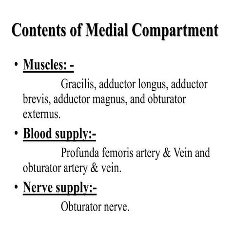 Contents of Medial Compartment.ppt