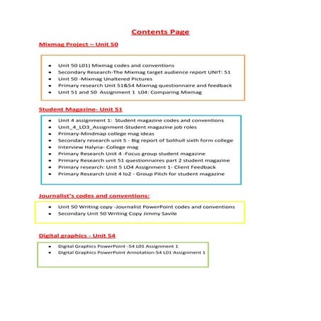 Contents page | DOCX