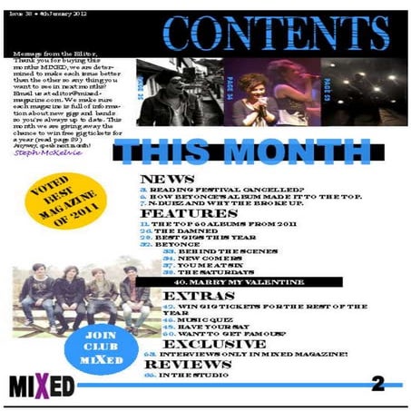 Contents page first draft | PDF