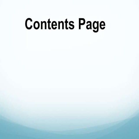 Contents Page Pptx