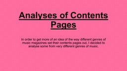 Codes and conventions of a double page spread | PPT
