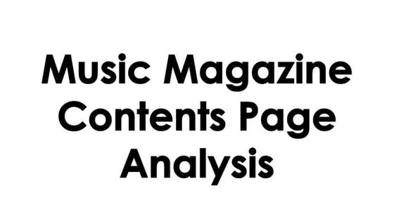 Contents Analysis | DOCX