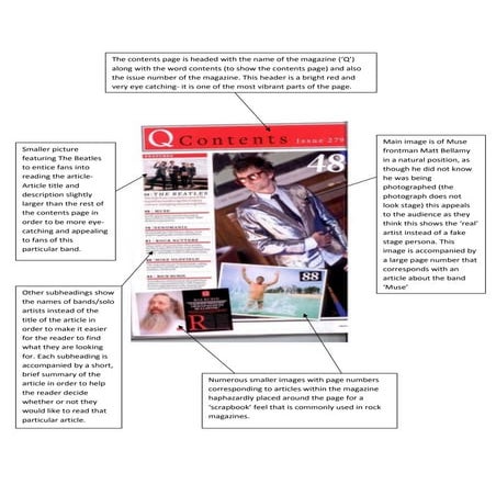 Magazine Contents Page Analysis | PDF
