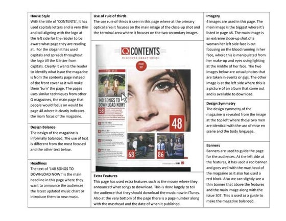 A Grade Media Studies Magazine Cover Analysis | PPT