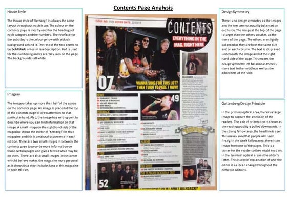 Contents Page Analysis | PPT