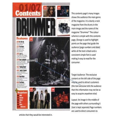 Music magazine cover examples | DOCX