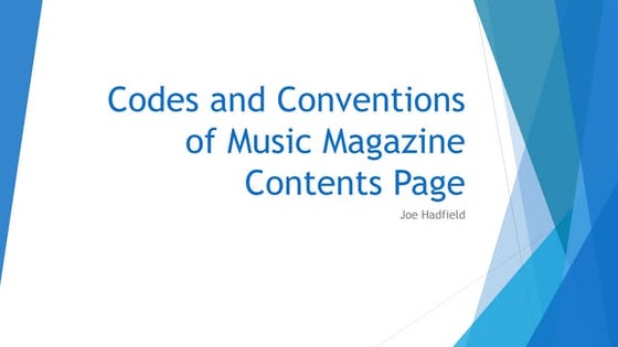 Music magazine contents page | PDF