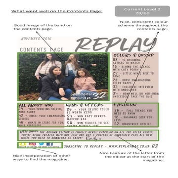 Contents page feedback | PPTX