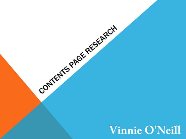 Magazine Analysis (Front Cover) | PPTX