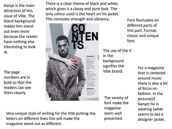 Double Page Spread Analysis - Vibe Magazine | PPT