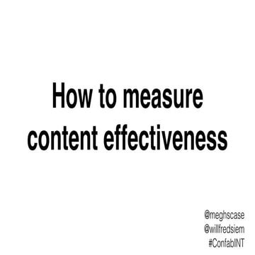 How to measure content effectiveness | PDF | Internet for Beginners ...