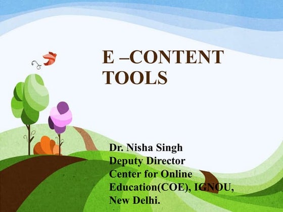 E-content development with ppt | PPT