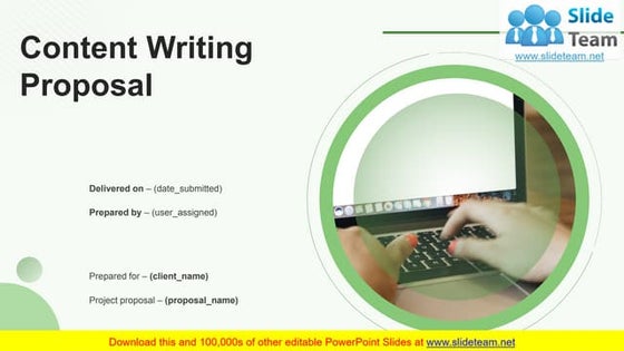 Freelance Writing Proposal PowerPoint Presentation Slides | PPT