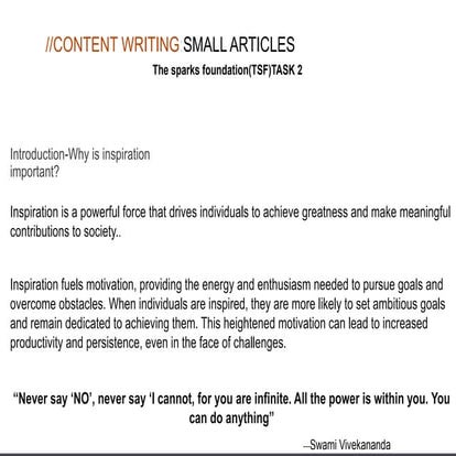 Inspire: Igniting the Spark of Human Potential | PPTX