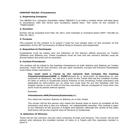 Contest rules tweetowns | PDF