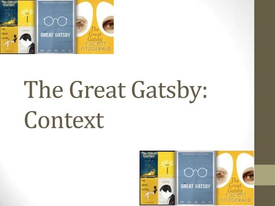 The Roaring Twenties and Gatsby Background Information | PPT